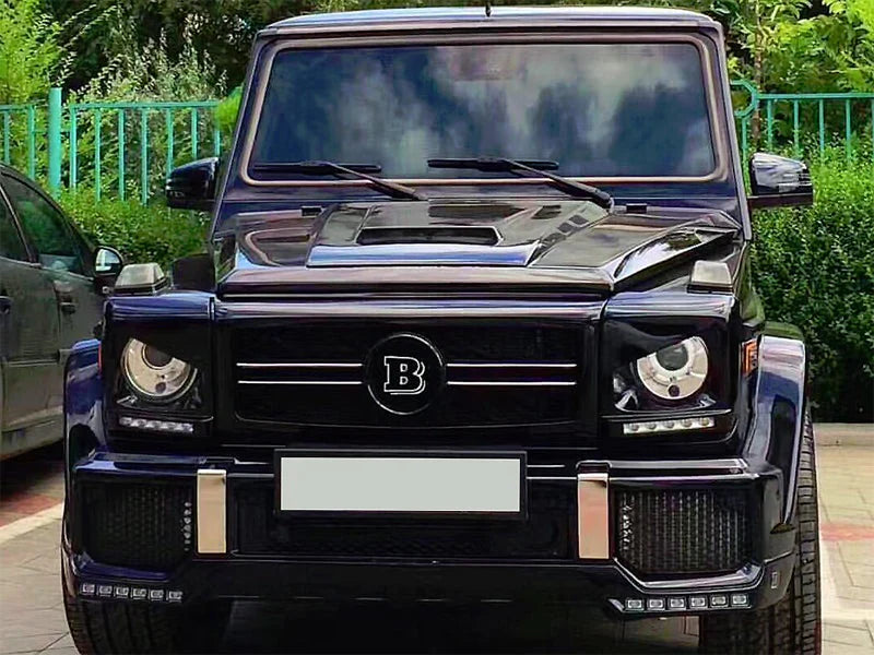 AutoTecknic Carbon Fiber Headlight Trim Set for 2018-2025 Mercedes-Ben ...